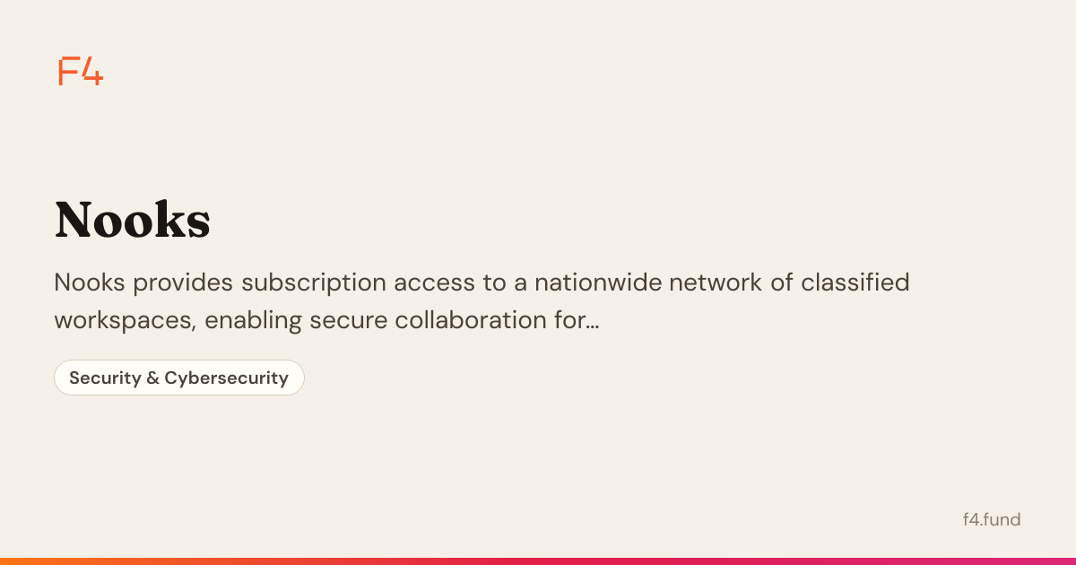 Nooks — Security & Cybersecurity | F4